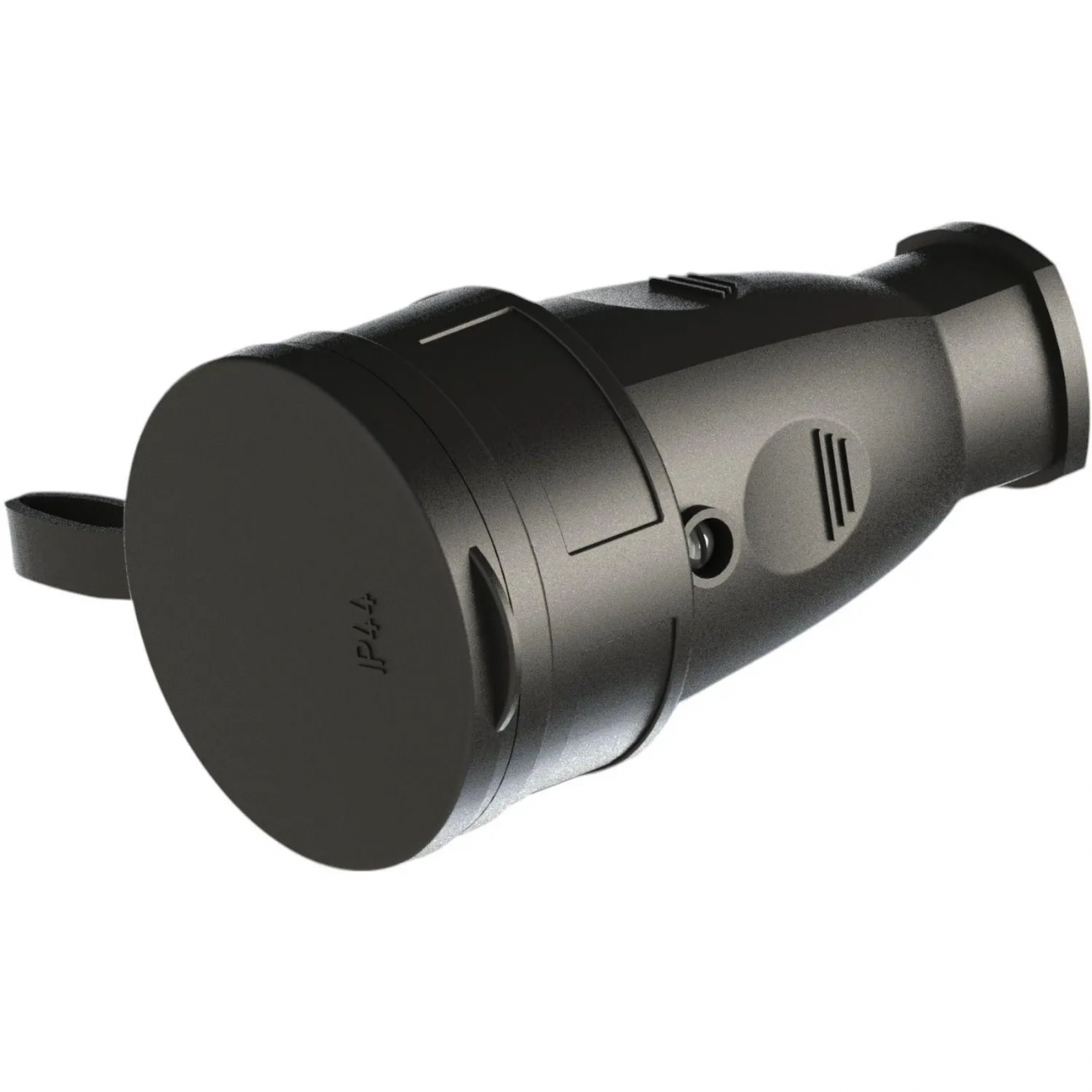 Розетка переносная РА16-005, каучук, черная, 16А, IP44, 250В, УХЛ3  Свет 2319054 SV0205-00010