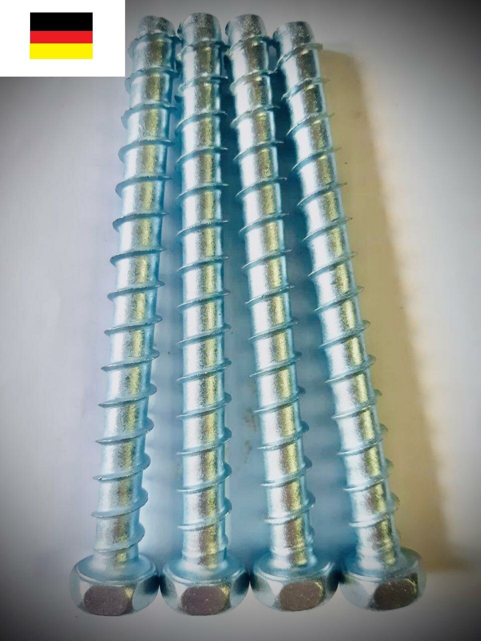 АНКЕР-W-SA/S-SW16-A2K-10X100/35 , Wurth Германия, 10 шт. Анкер винтовой (шуруп по бетону) с шестигранной головкой для креплений по бетону с трещинами и без, Для высоких нагрузок