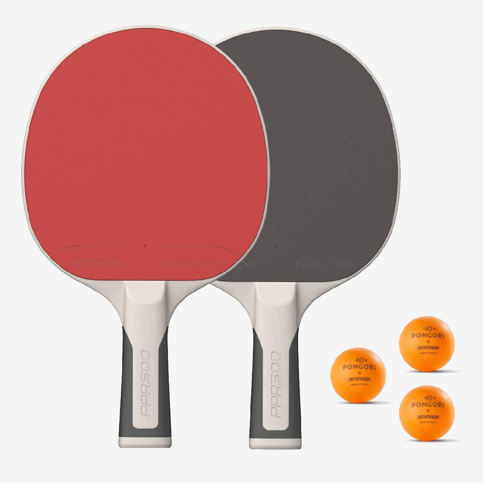 DECATHLON набор для настольного тенниса decathlon pongori ppr 500 простой, 2 ракетки, 3 мяча