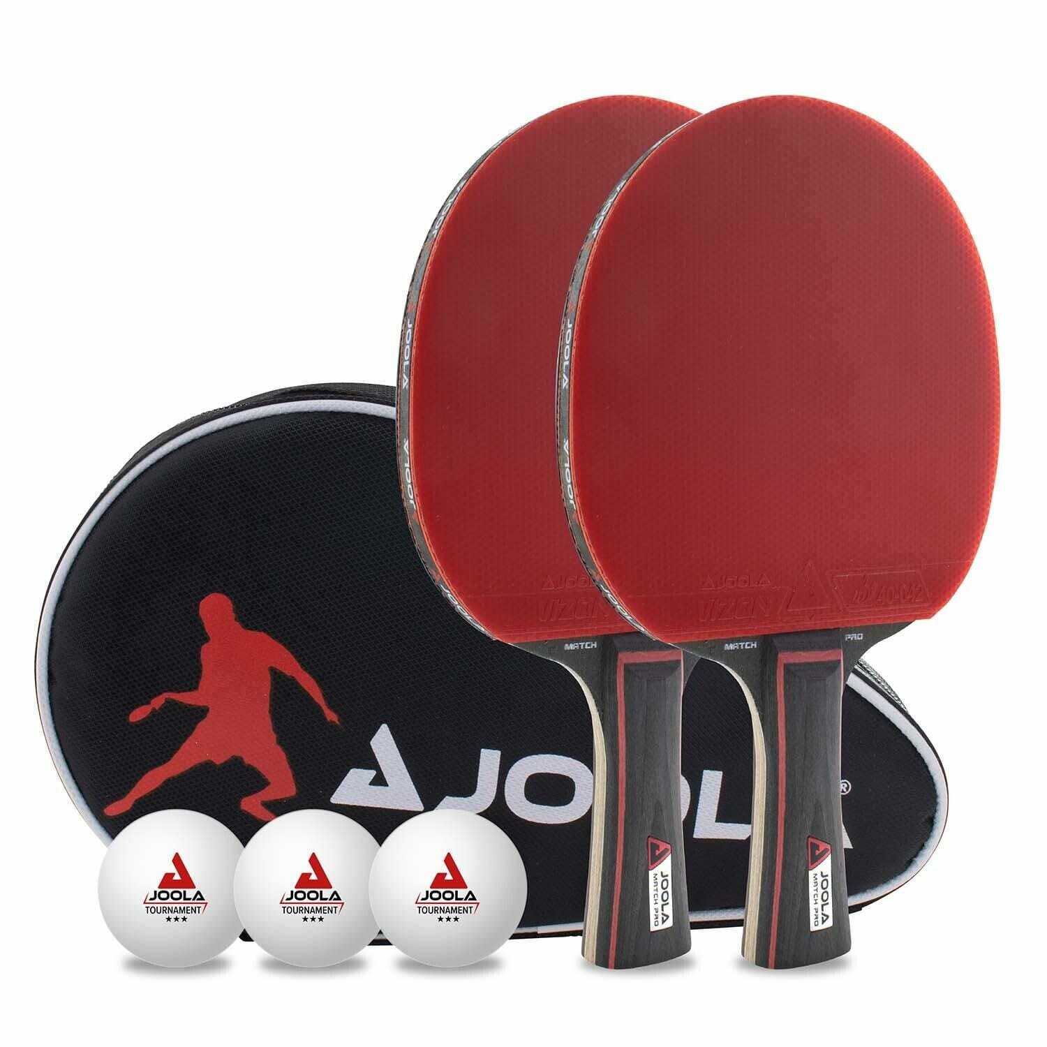 DECATHLON набор для настольного тенниса JOOLA DUO PRO, анатомический, красный/белый