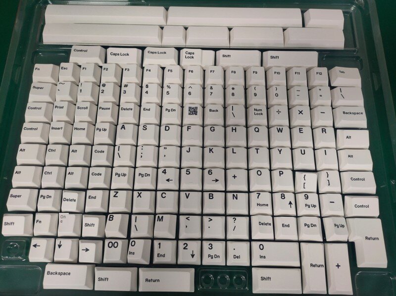 Оригинальные высококачественные сублимационные кейкапы GMK Minimall, минималистичные белые, для самостоятельной сборки