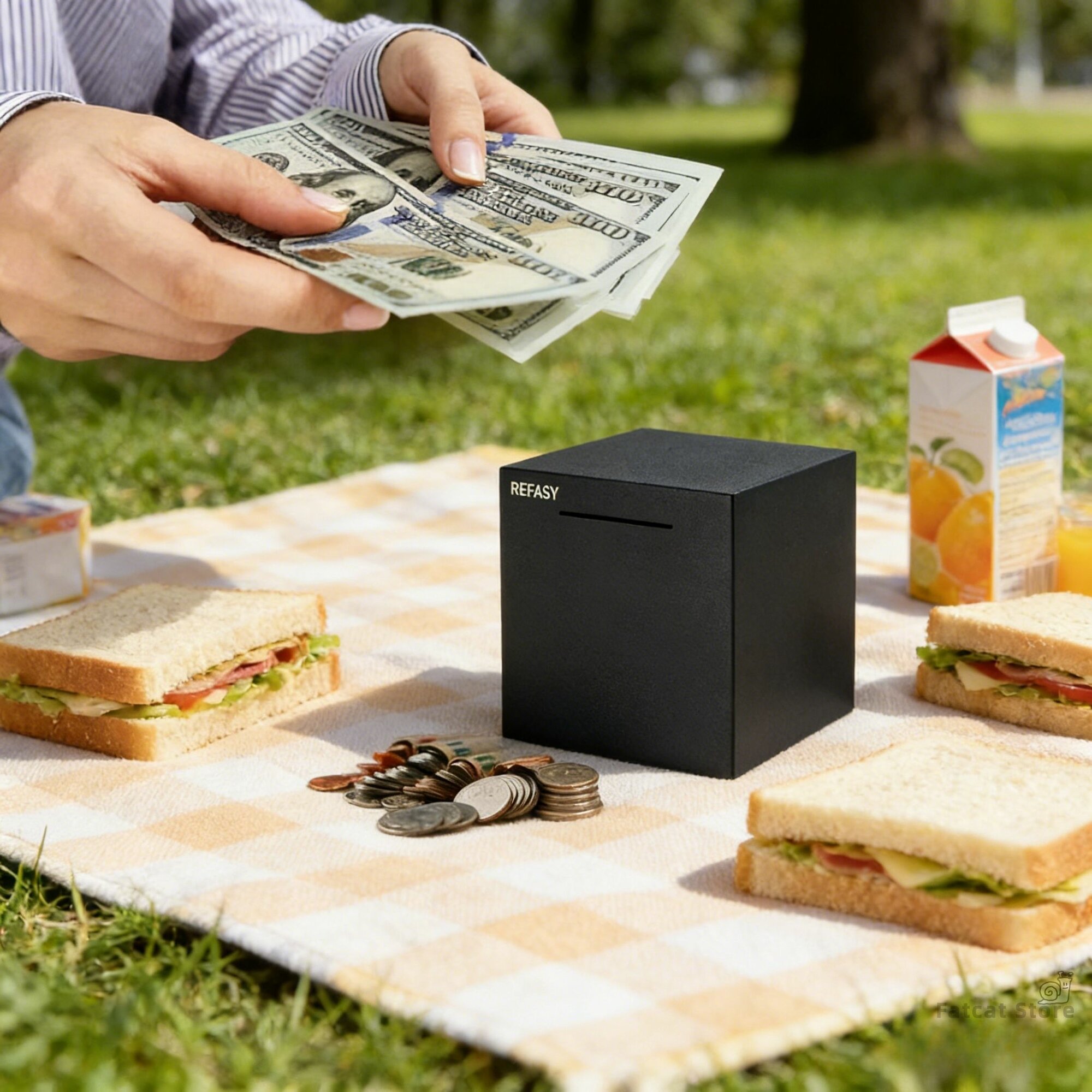 Копилка "усовершенствованная скрытая печать денег", 12, 1 шт