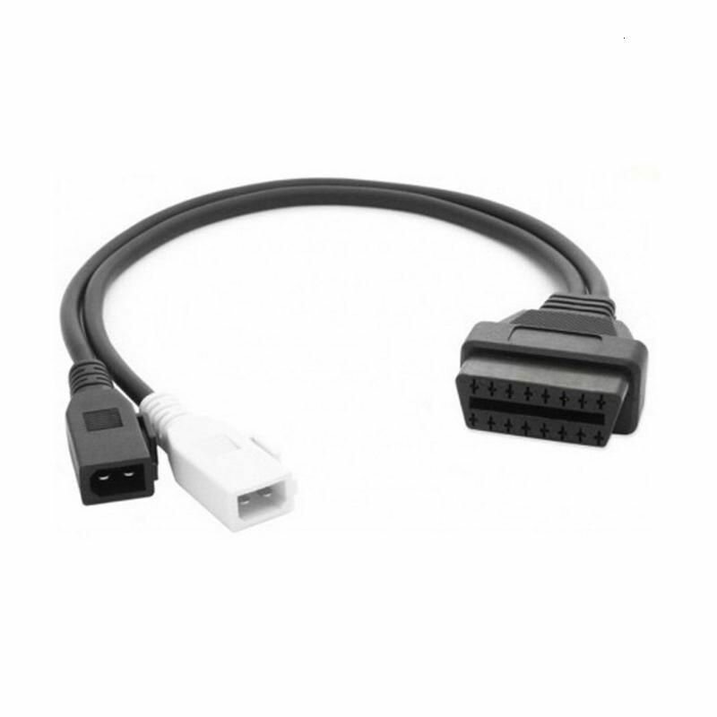 Адаптер OBD2 VAG 2x2 для подключения порта 2x2 старых автомобилей 1990–1995 к разъему OBD II через USB кабель 30 см