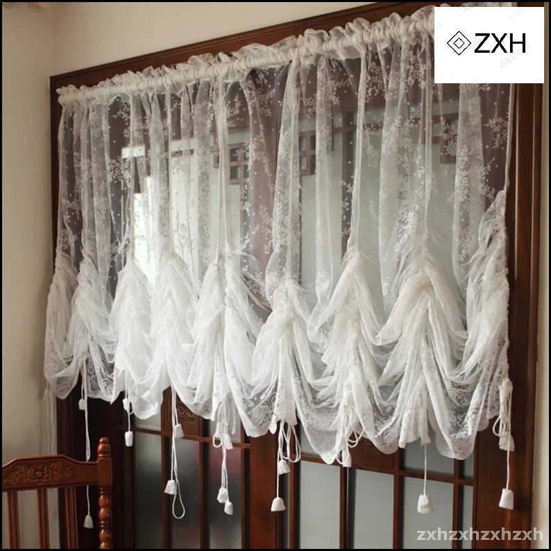 Шифоновые занавески babson 200x150/200/230 см, W200cm x H200cm, Белый