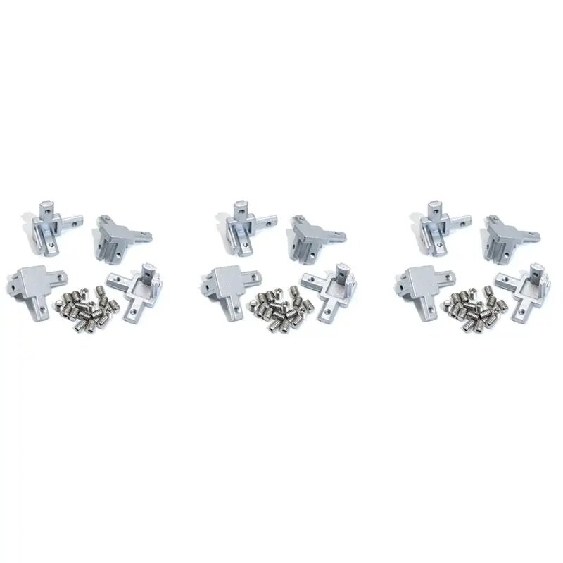 Угловой соединитель AB15-12Pc для алюминиевого профиля 20x20 мм