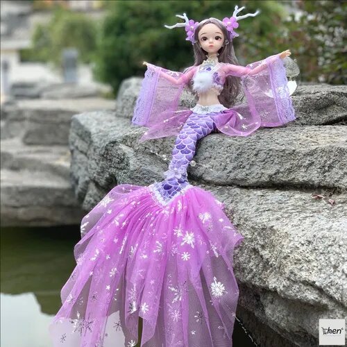 Игрушка подарок для девочки "Кукла малышка Русалочка (рост 45 см.)