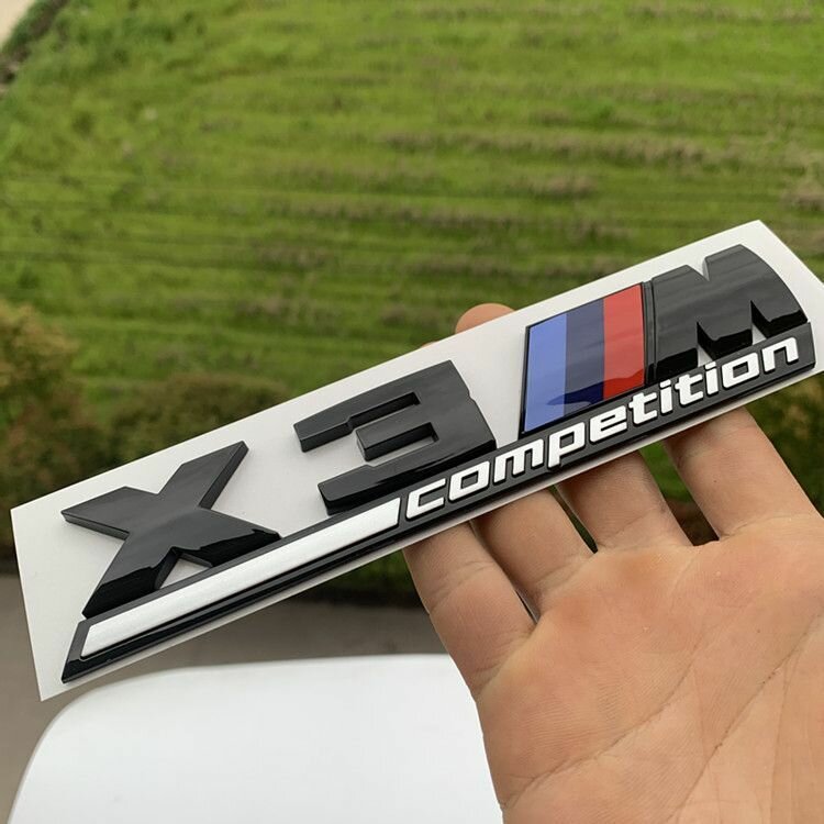 Модификация эмблемы BMW Thunder Edition для X3M, X4M, X5M, X6M, M2, M5, M4: задняя эмблема, наклейка с номером, логотип.