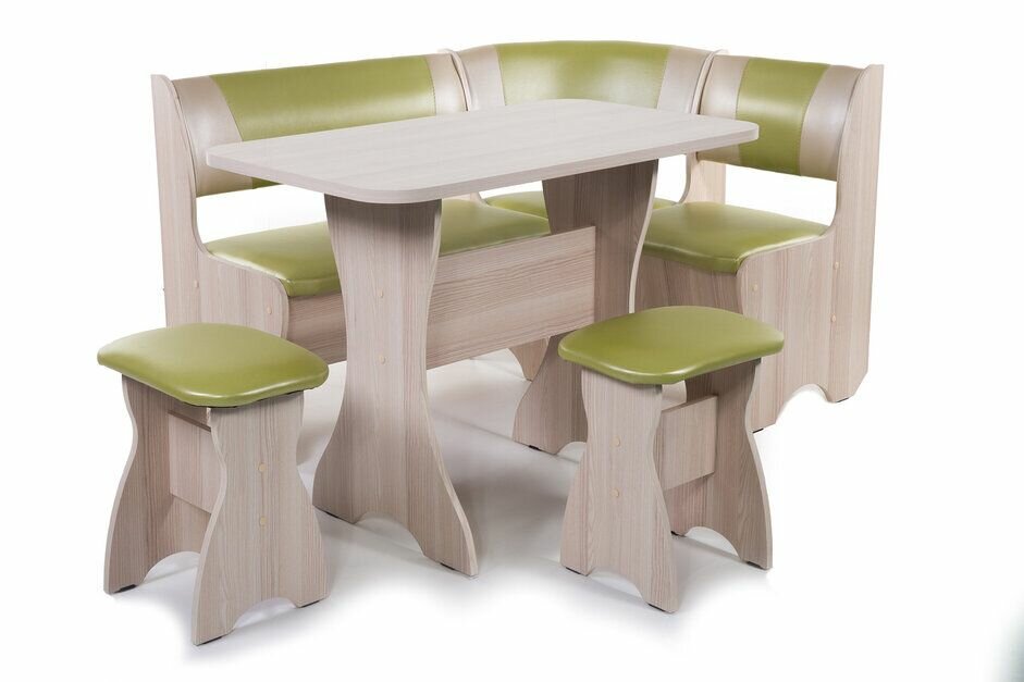 Кухонный уголок Betel тюльпан Комби Ясень/С.-105 + С.-101 Размеры: Высота 840мм Глубина 1000мм Ширина 1350мм