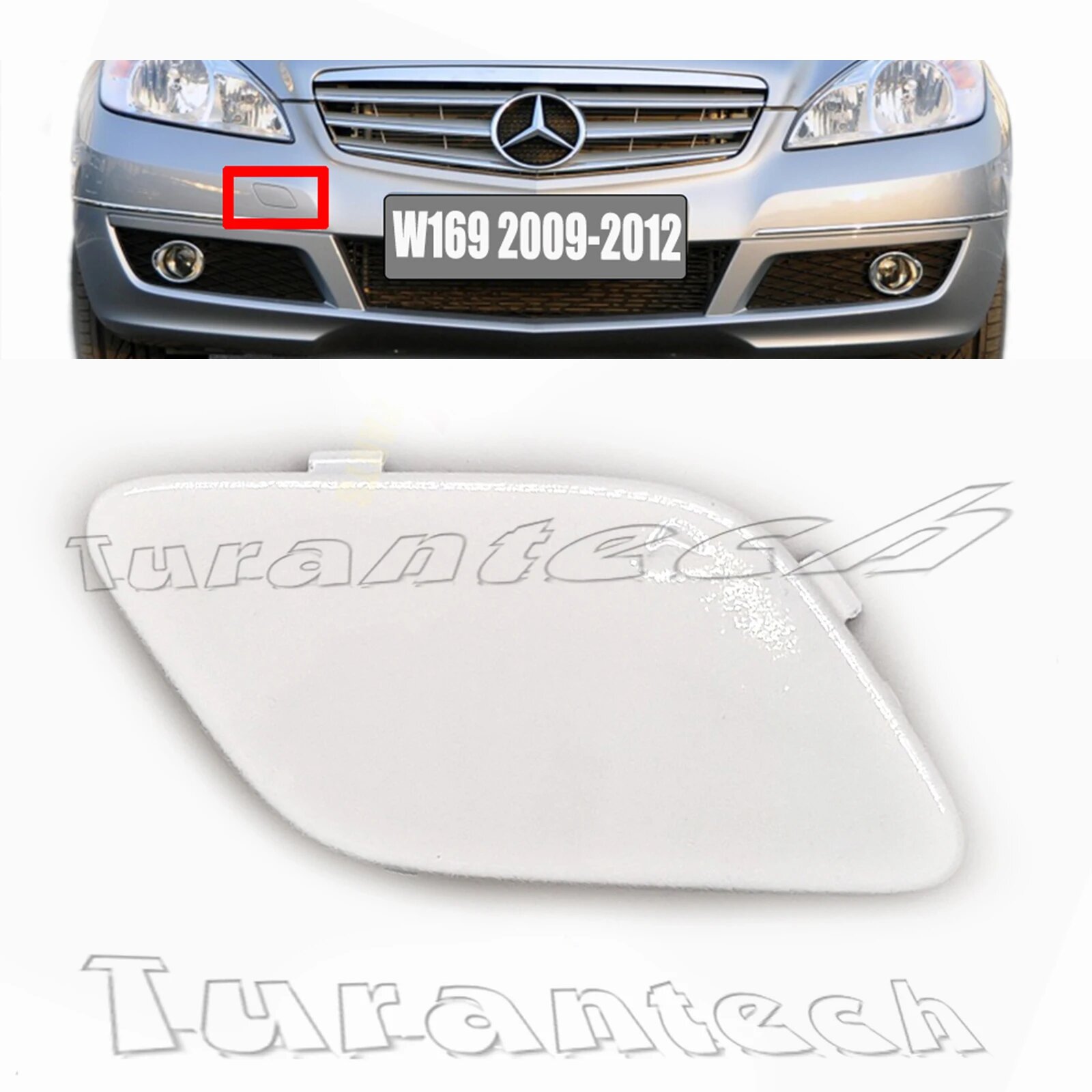 Крышка буксировочного крюка переднего бампера для Mercedes-Benz A-класса W169 (2009-2012), подходит для моделей A150, A160, A170, A180, A200