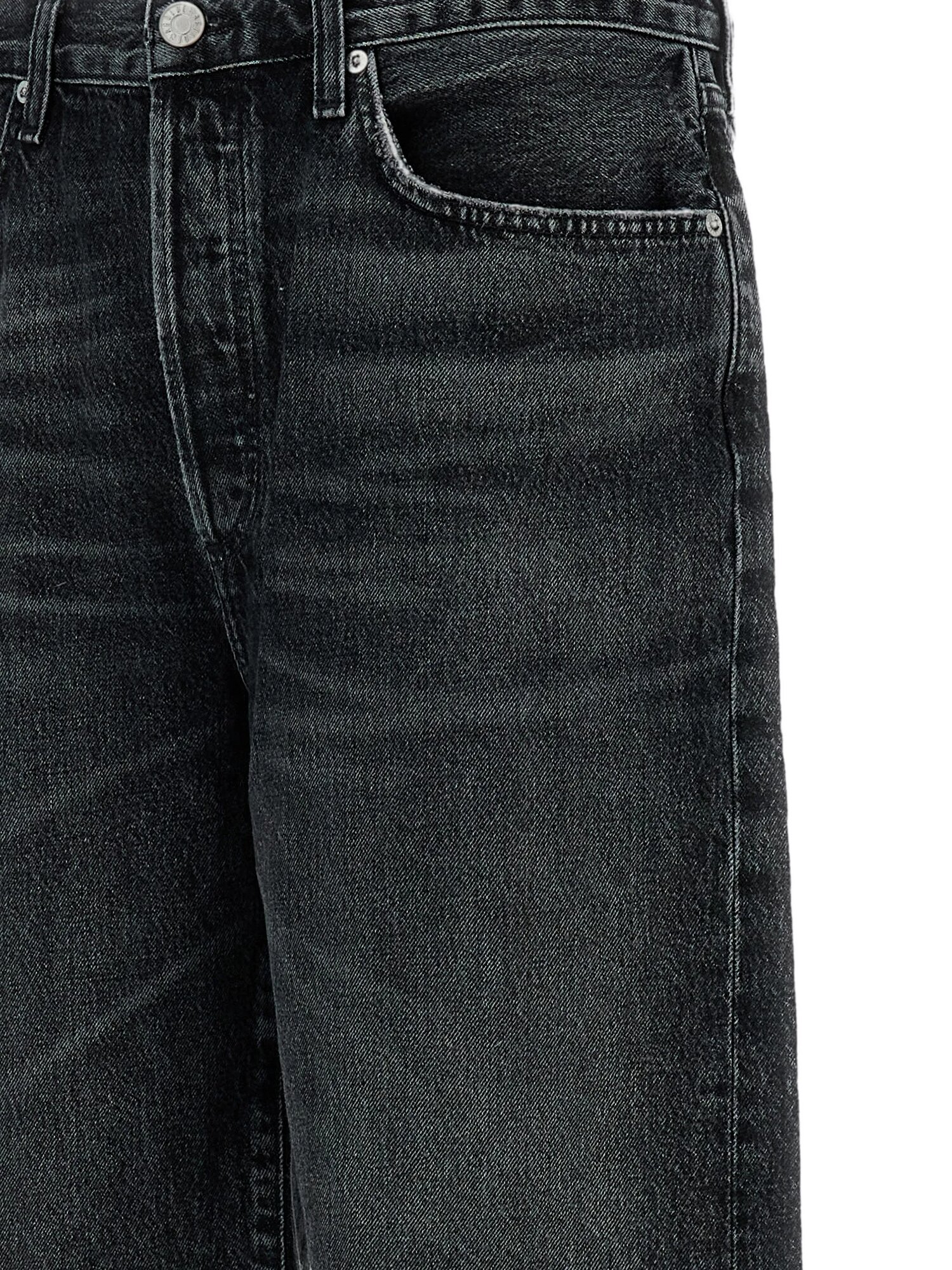 Шорты AGOLDE Anson buttoned shorts, размер XS, black/black — фото 1
