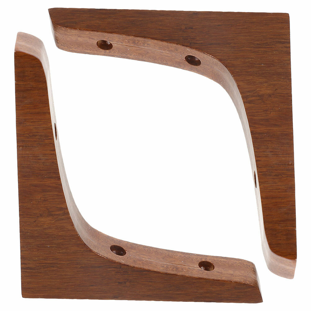 Деревянный Кронштейн, Тяжелая Поддержка, Плавающая Полка, 2 Штуки, Темно-Коричневый