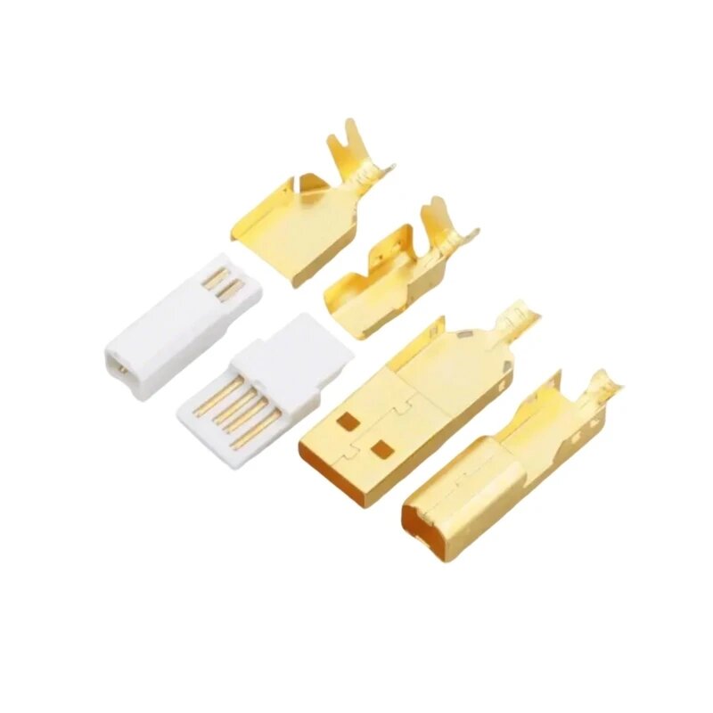 Позолоченные USB разъемы Type-A и Type-B, USB 2.0