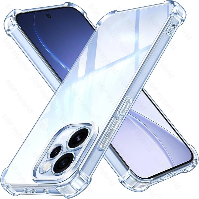 Прозрачный Противоударный Чехол Из ТПУ Для Oppo Reno15 FS 5G Pro Max ProMax 15Pro 15FS 15F - Защитный Прочный Чехол Для Телефона