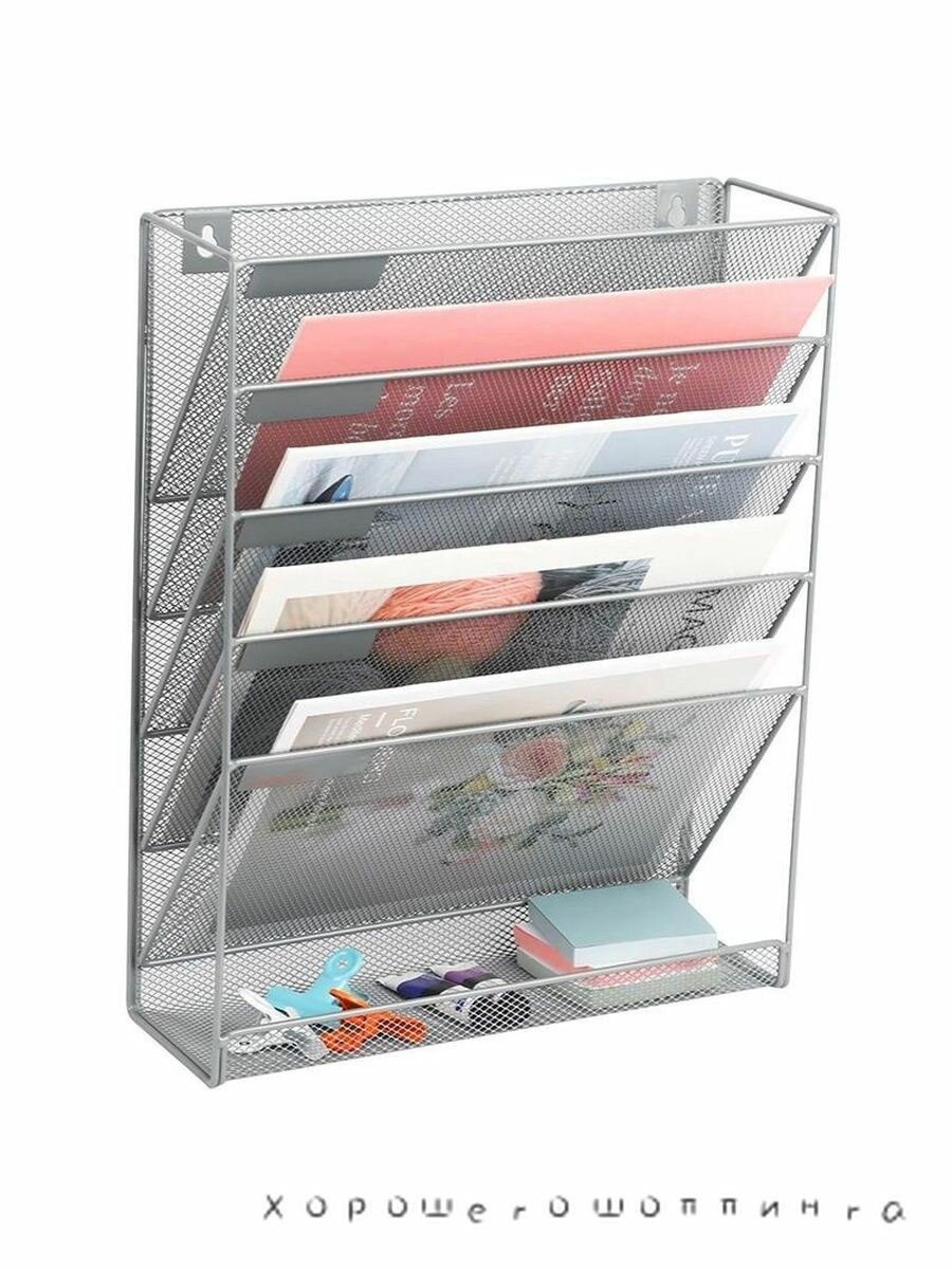 Лоток для бумаг металлический стойка для A4-размерных документов, многоуровневая организация для офиса