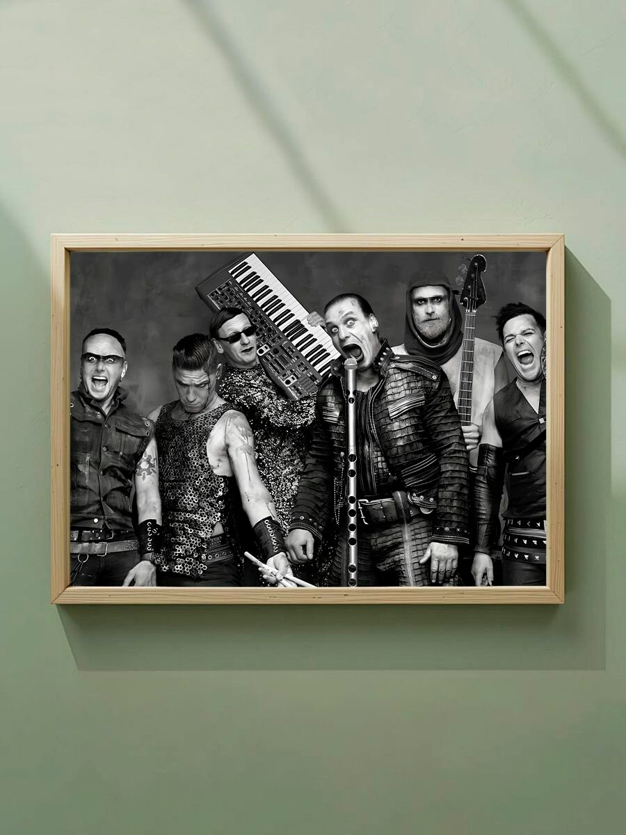 Постер, плакат на стену Rammstein группа Рамштайн (А3)