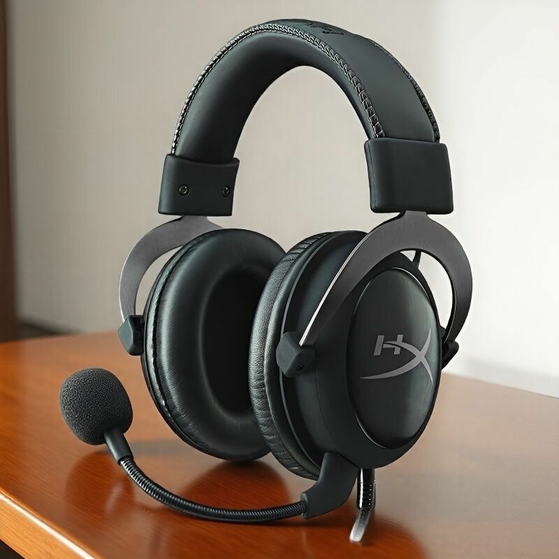 Проводные игровые наушники HyperX Hurricane 2 с объемным звуком и съемным микрофоном для компьютера и игровых консолей