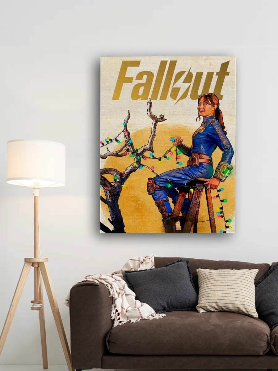 Картина на стену Fallout, на подрамнике, 1шт, 55х38 размер. — фото 1