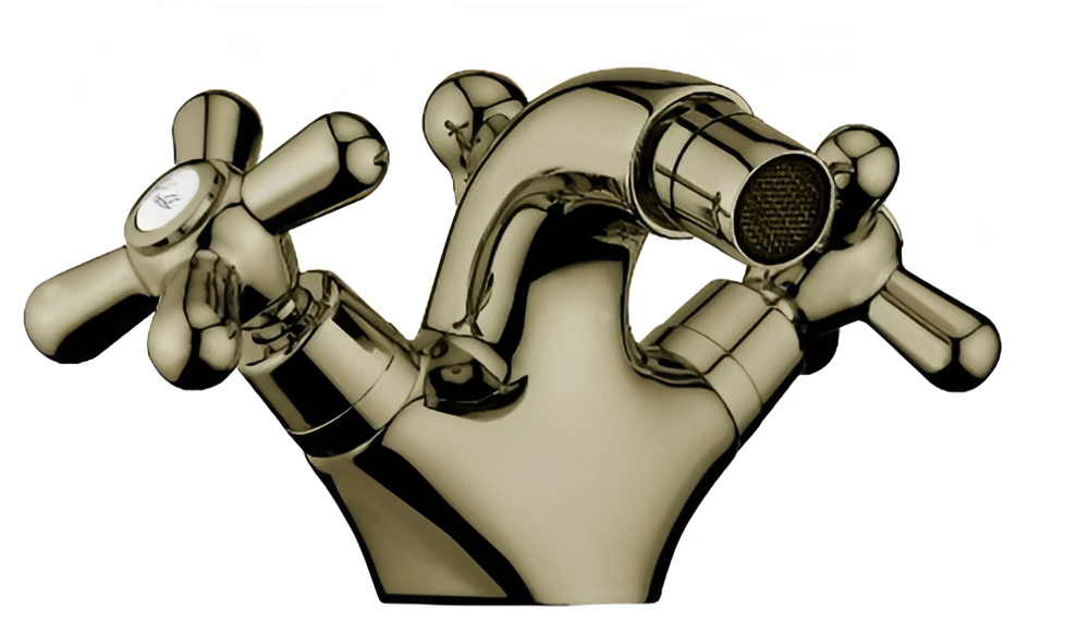 Смеситель для биде Armony AM710102855, латунь, старая бронза, двухрычажный, Webert, Италия