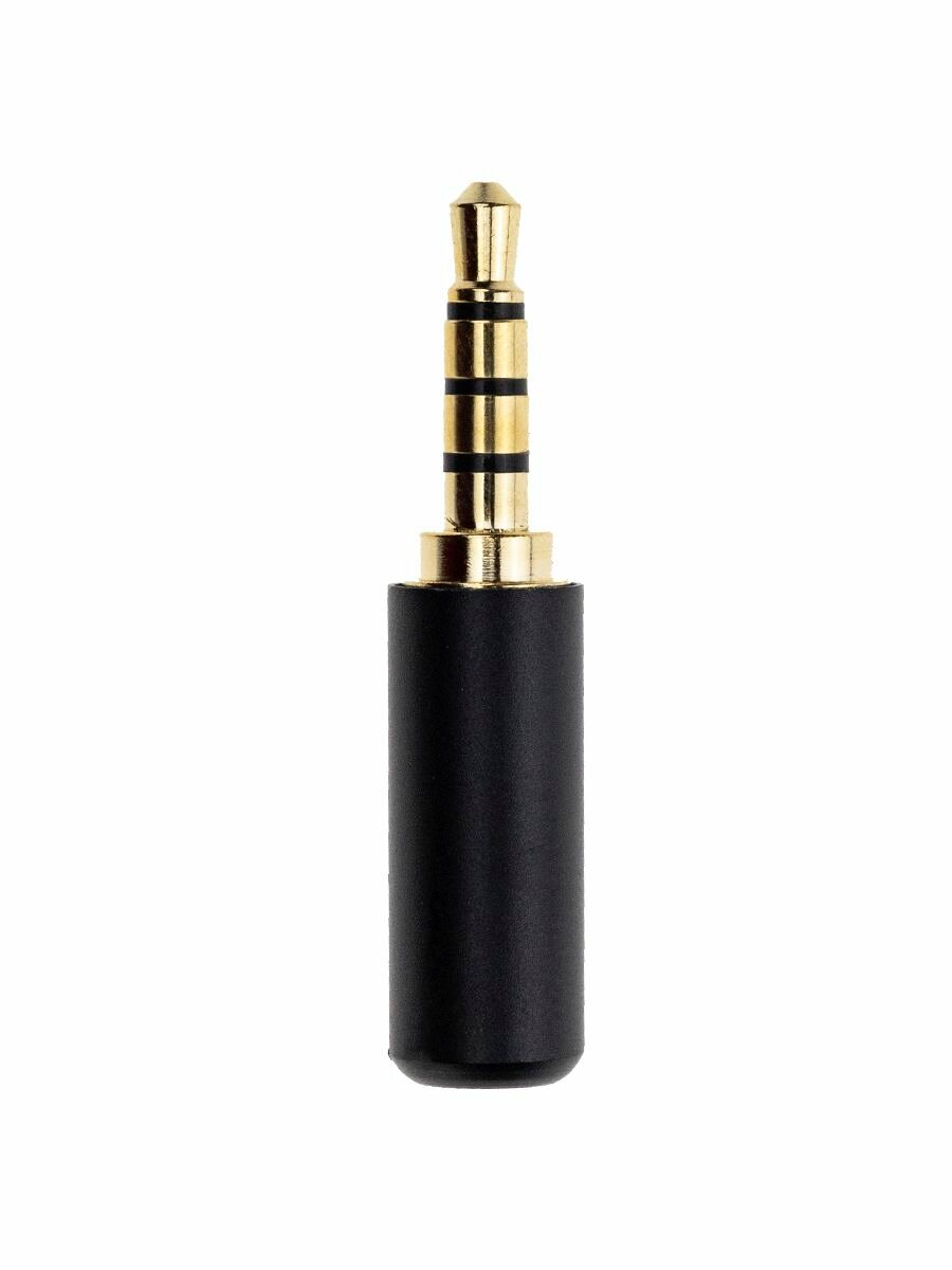 Аудио штекер, коннектор разъем Mini Jack 3.5мм, 4pin (Черный)