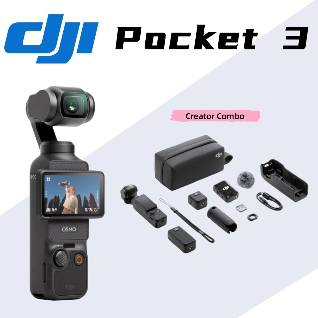 Экшн-камера DJI Osmo Pocket 3 Creator Combo 4K Ultra HD, тип матрицы CMOS, черный