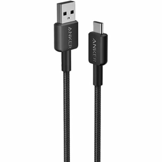 Кабель Anker 322 USB-A - USB-C, 0.9 м, черный