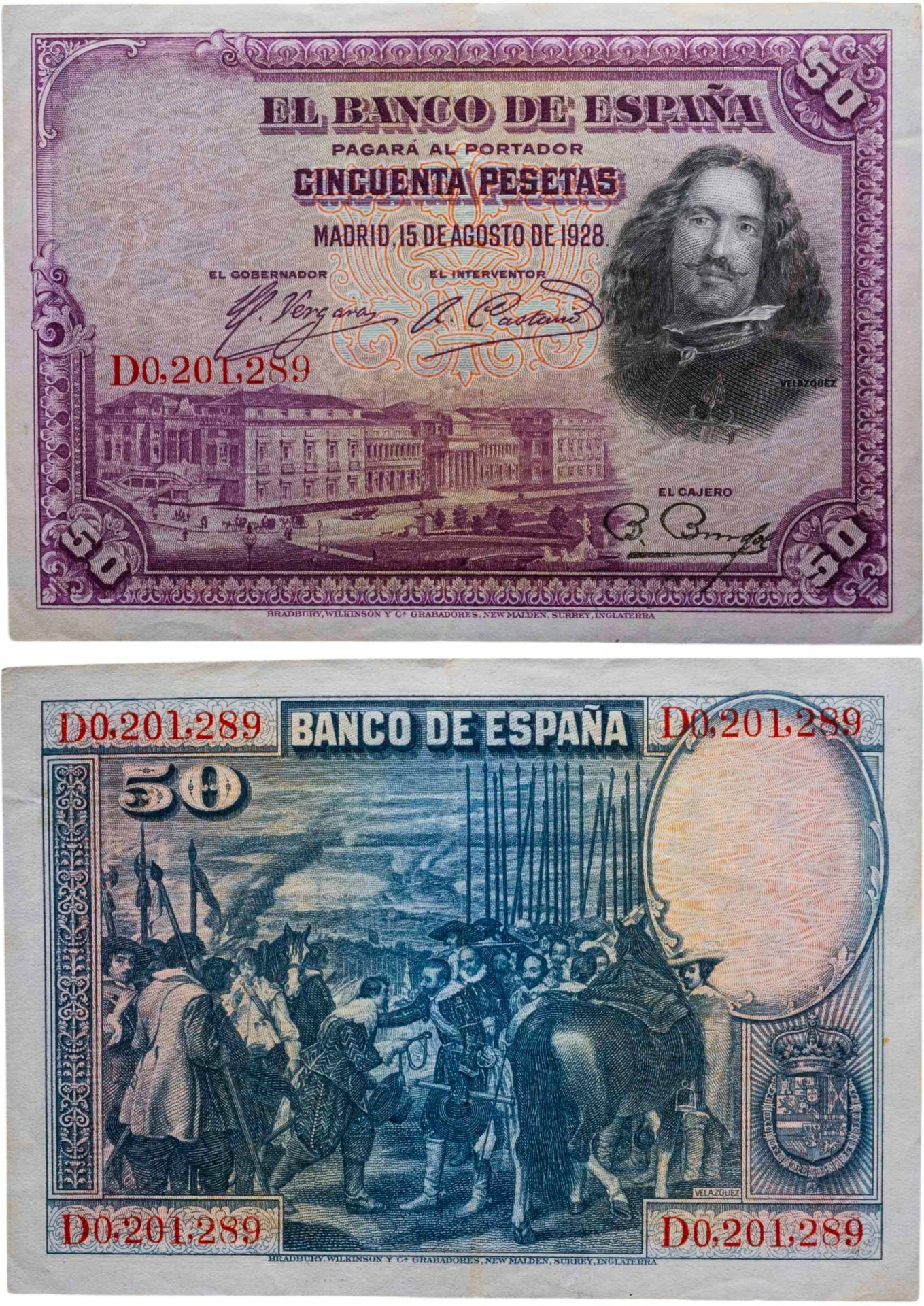 Испания 50 песет 1928