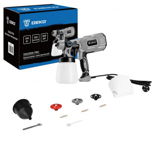 Краскопульт электрический Deko SG620DK PRO, 800 мл, 620Вт (083-1132)
