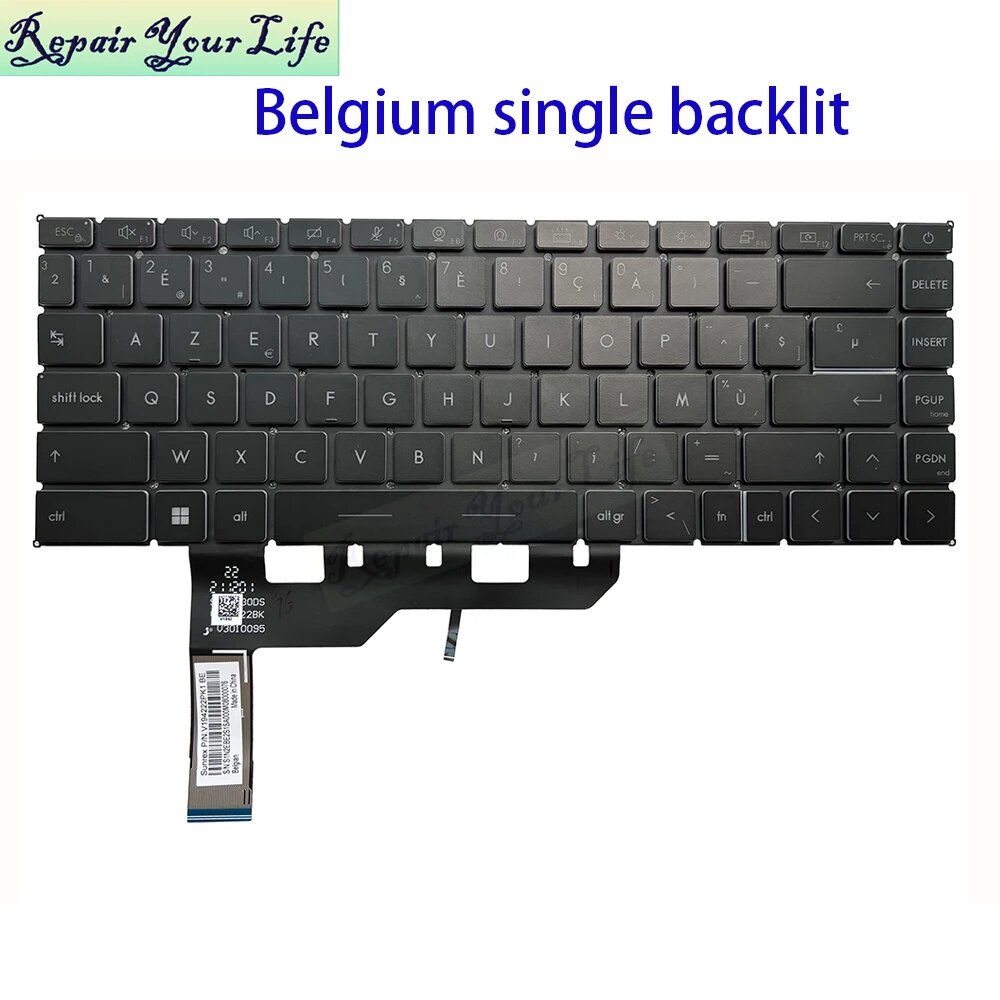 Клавиатура MSI WS66 Creator AZERTY с подсветкой