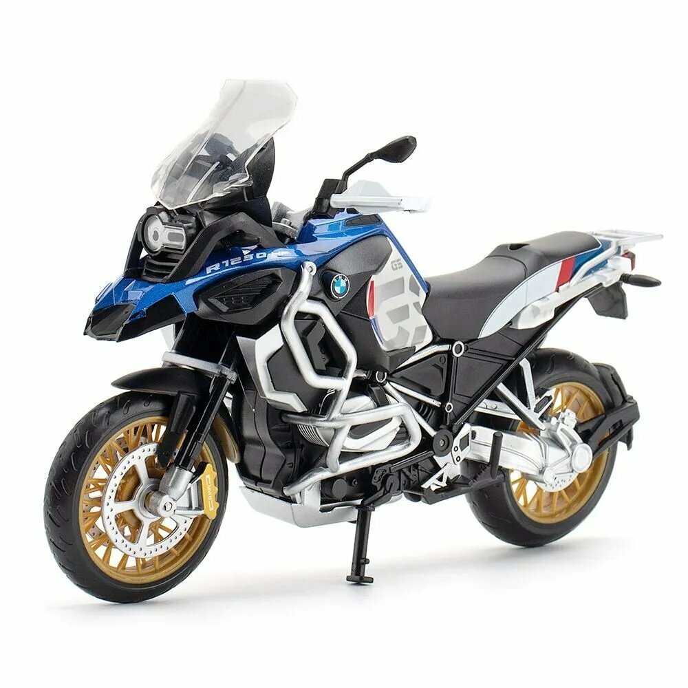 Машинка металлическая BMW R1250 GS мотоцикл(1/12)