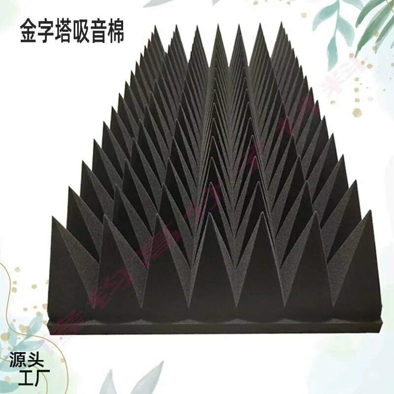 Акустический поролон пирамида 1000х1000мм толщина 25мм Шумоизоляция