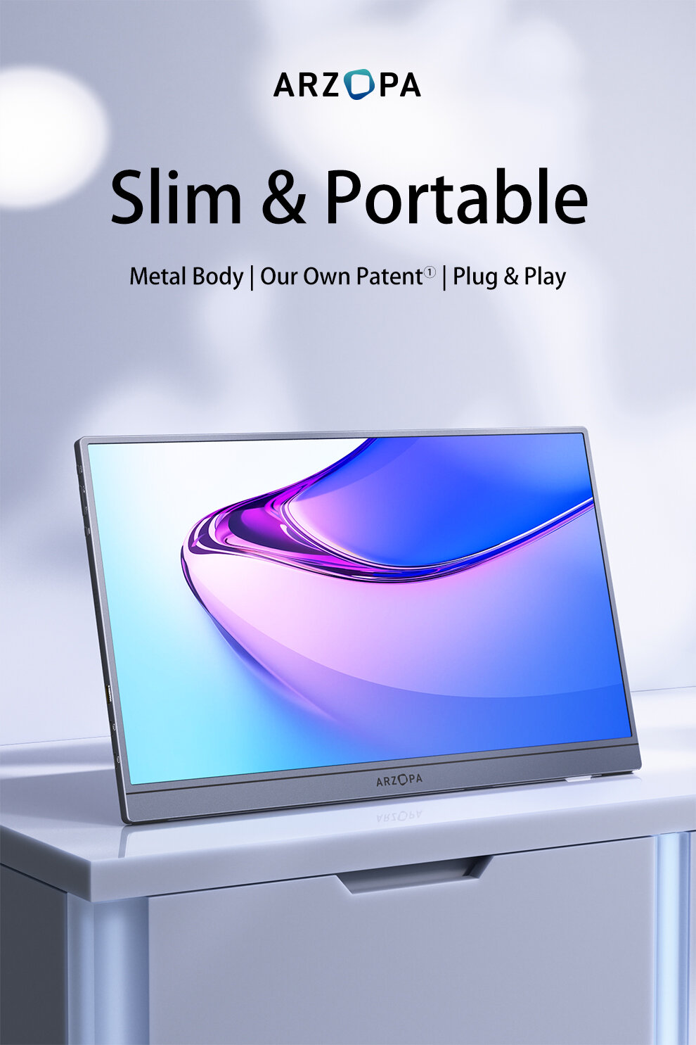 14" Портативный игровой монитор Arzopa A1S 1920x1080, 60 Гц, IPS