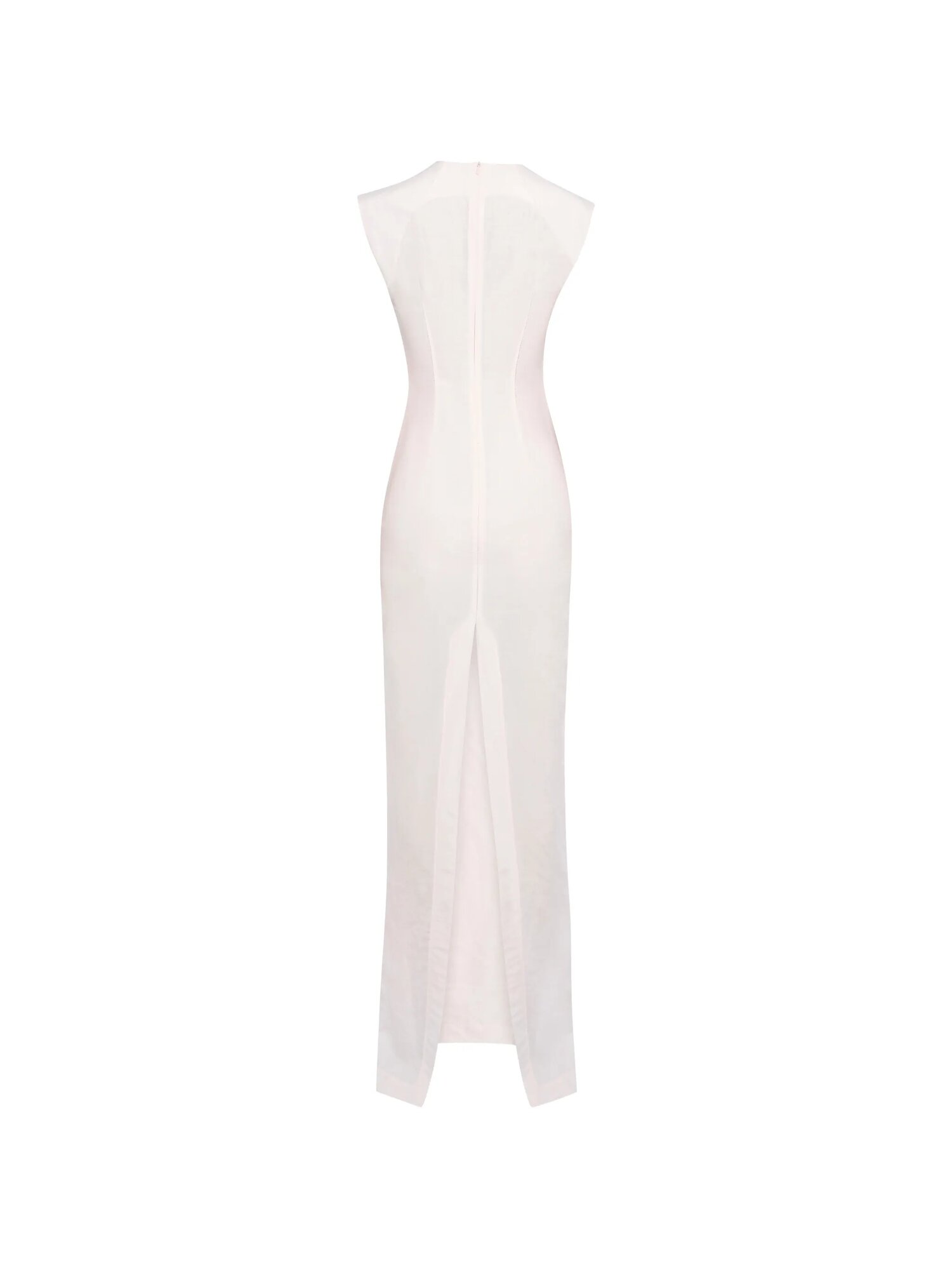 Платье A.W.A.K.E.MODE Ruffled maxi dress, размер 42, розовый — фото 1