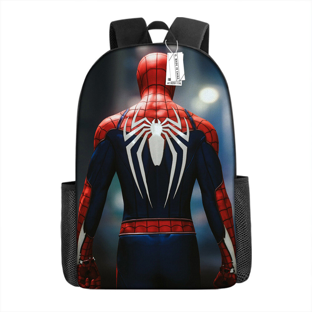 Рюкзак Marvel Spider-Man с 3D цифровой печатью, школьная сумка с героями мультфильмов, большая вместимость, износостойкий портативный рюкзак