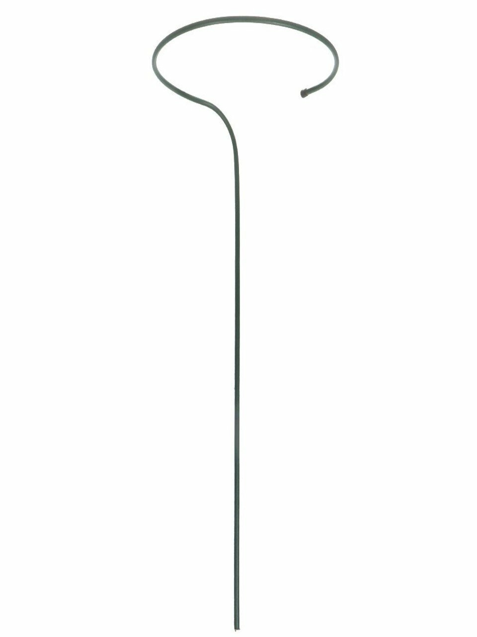 Металлическая опора для цветов Садовита 90х40 см, большой садовый держатель для кустов и растений, зеленый цвет