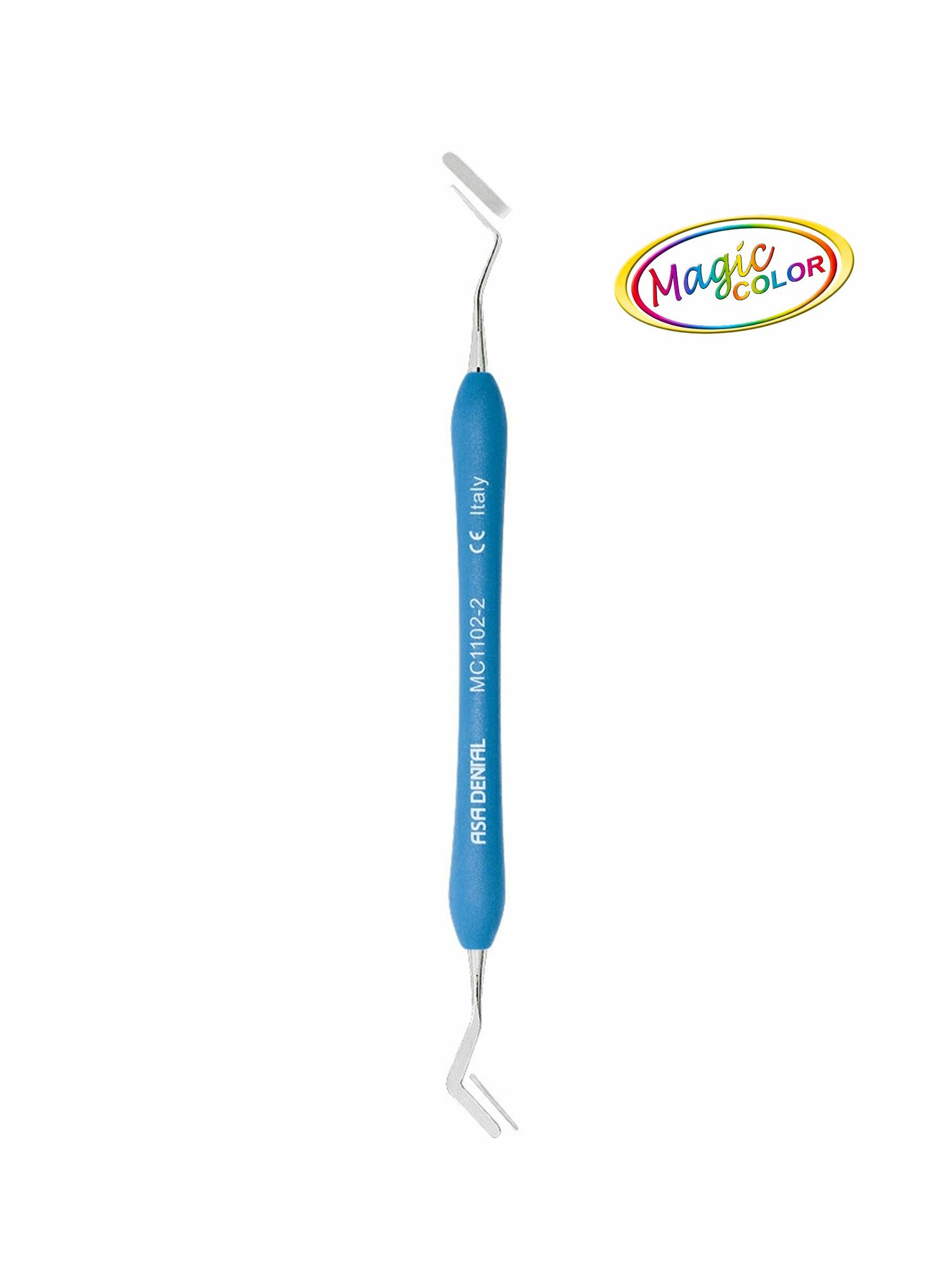 Гладилка N2 двусторонняя Magic Color с пластиковой ручкой Аса Дентал