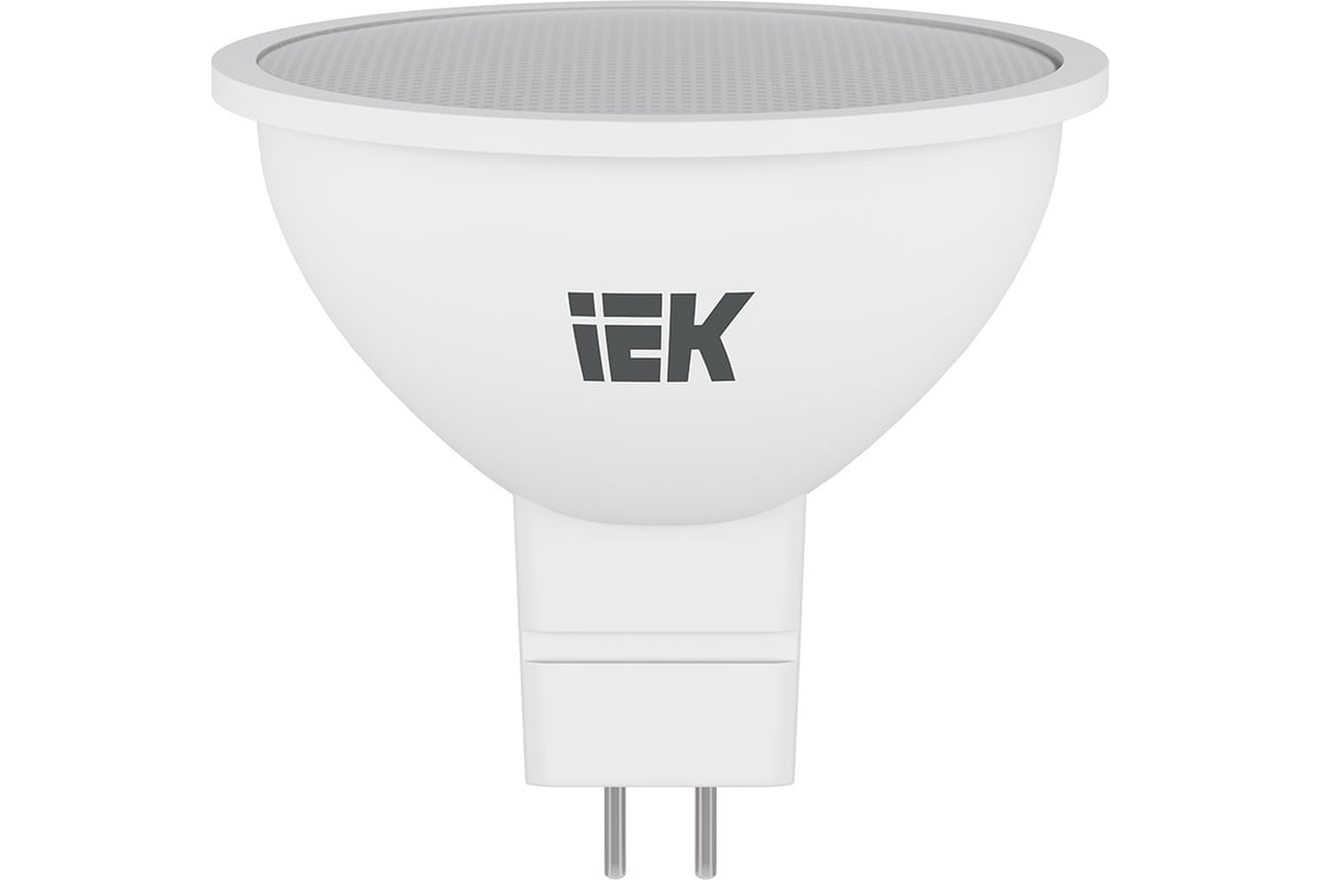 Лампа светодиодная IEK MR16 софит 9Вт 230В 6500К GU5.3 (LLE-MR16-9-230-65-GU5) (1 шт)
