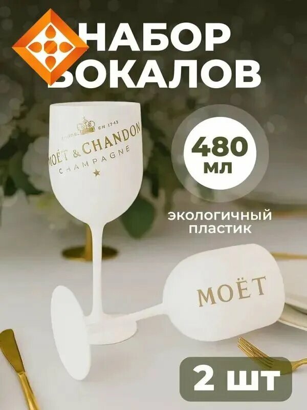 Бокалы для вина и шампанского пластиковые