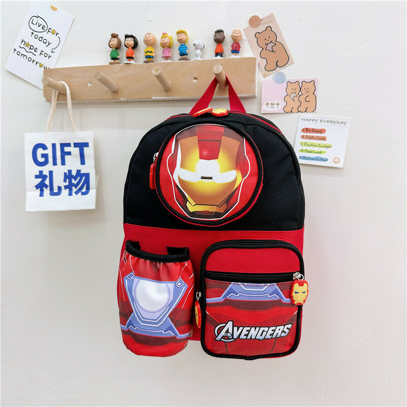 Рюкзак nylon Ironman с животными принтами для дошкольников и детского сада, прочный