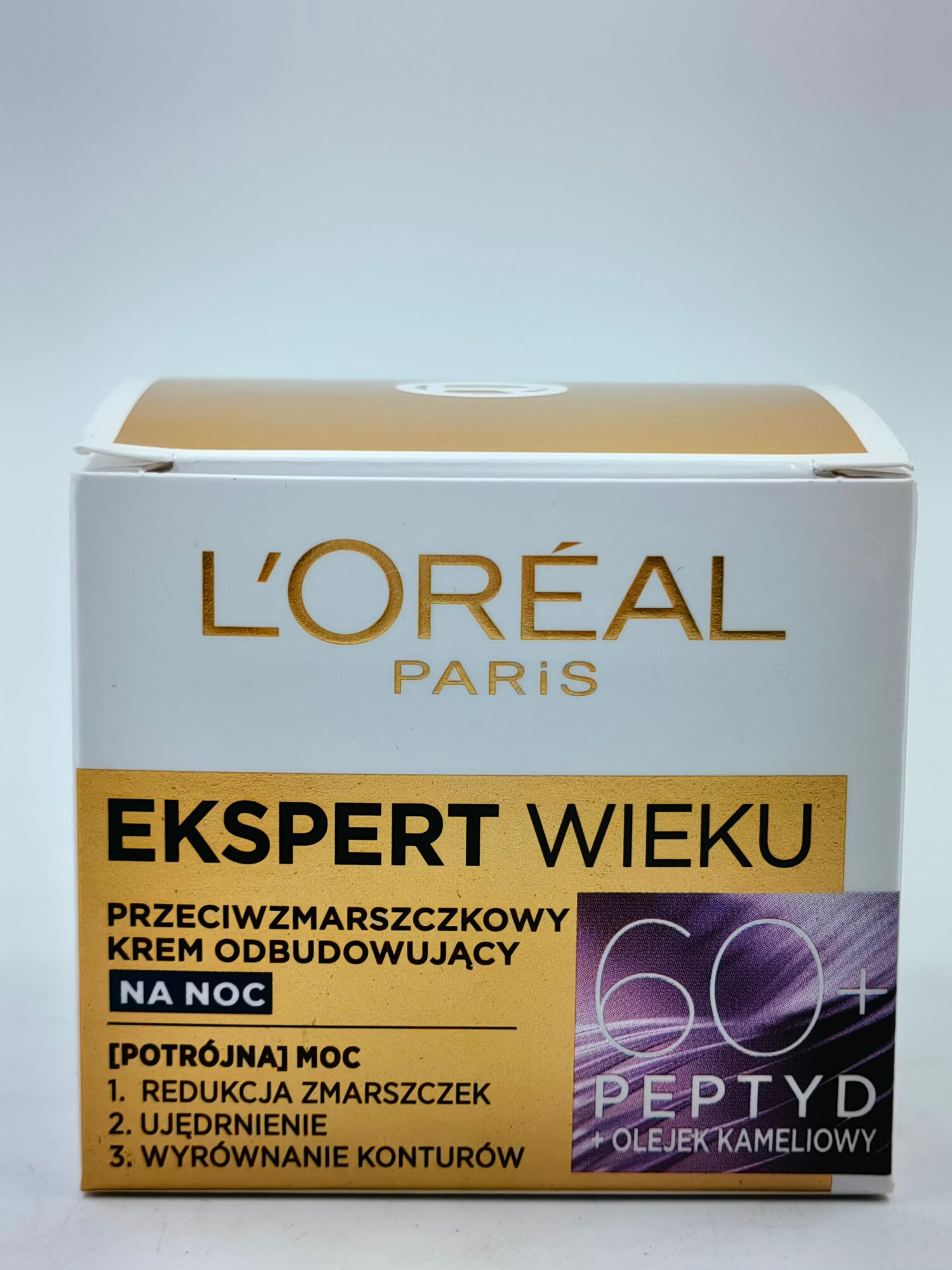 Крем ночной Agе Expert 60+ с пептидами, маслом камелии и абрикоса, восстанавливающий, 50 мл (Франция)