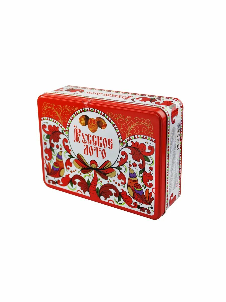 Лото русское "Узоры" (жестяная коробка)