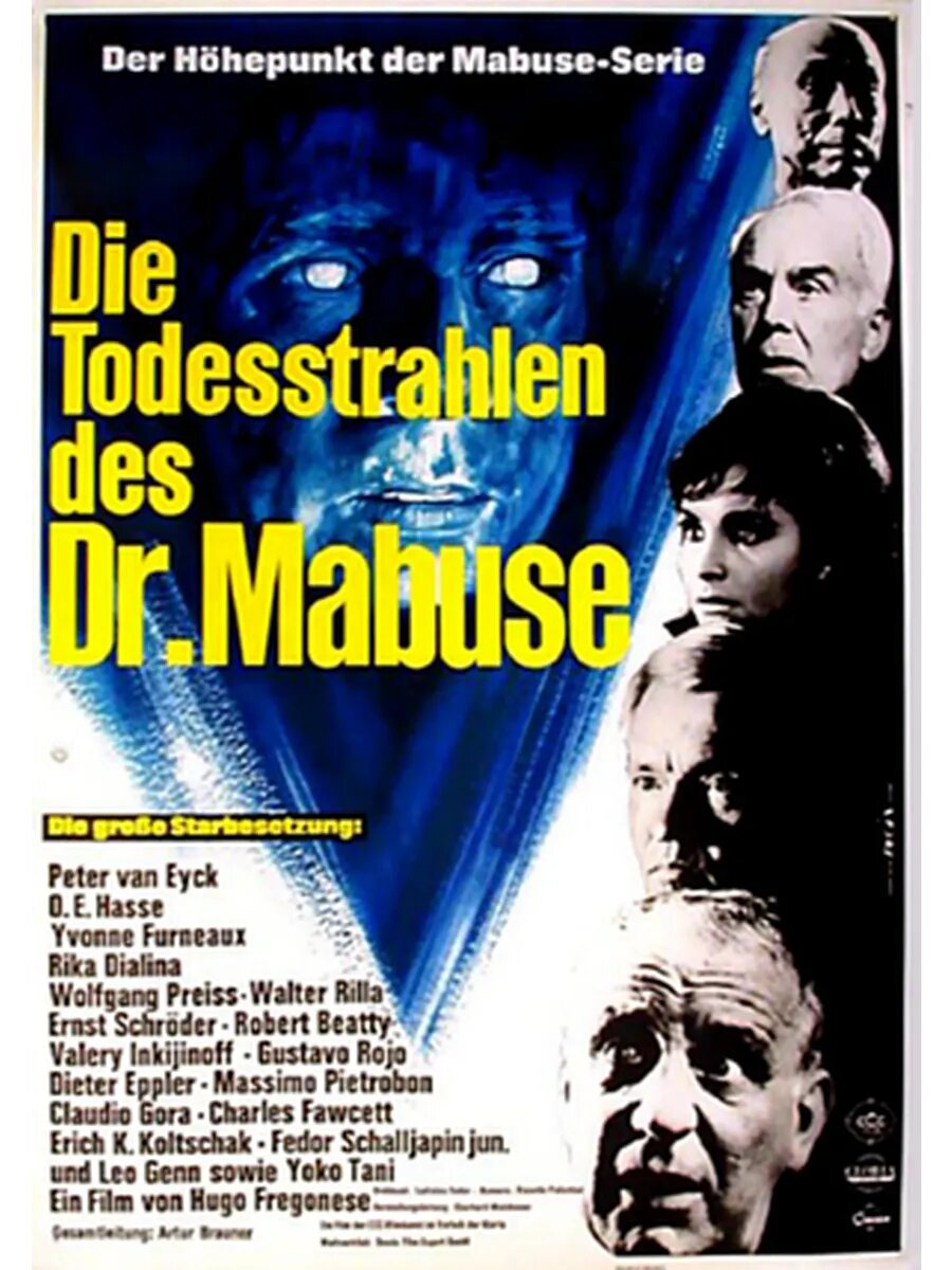 Лучи смерти доктора Мабузе (1964) (DVD-R)