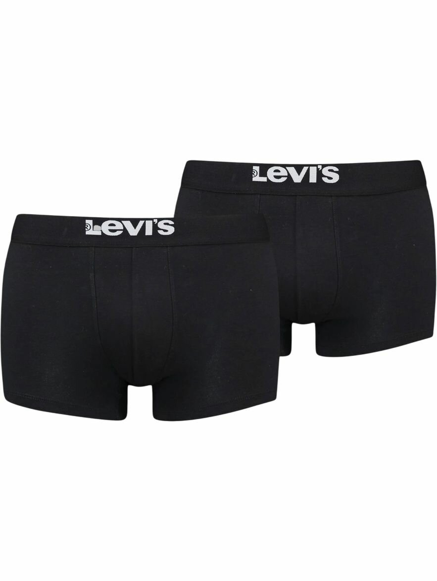 Трусы Levi's Men Solid Organic Cotton Basic Trunk 2P, комплект