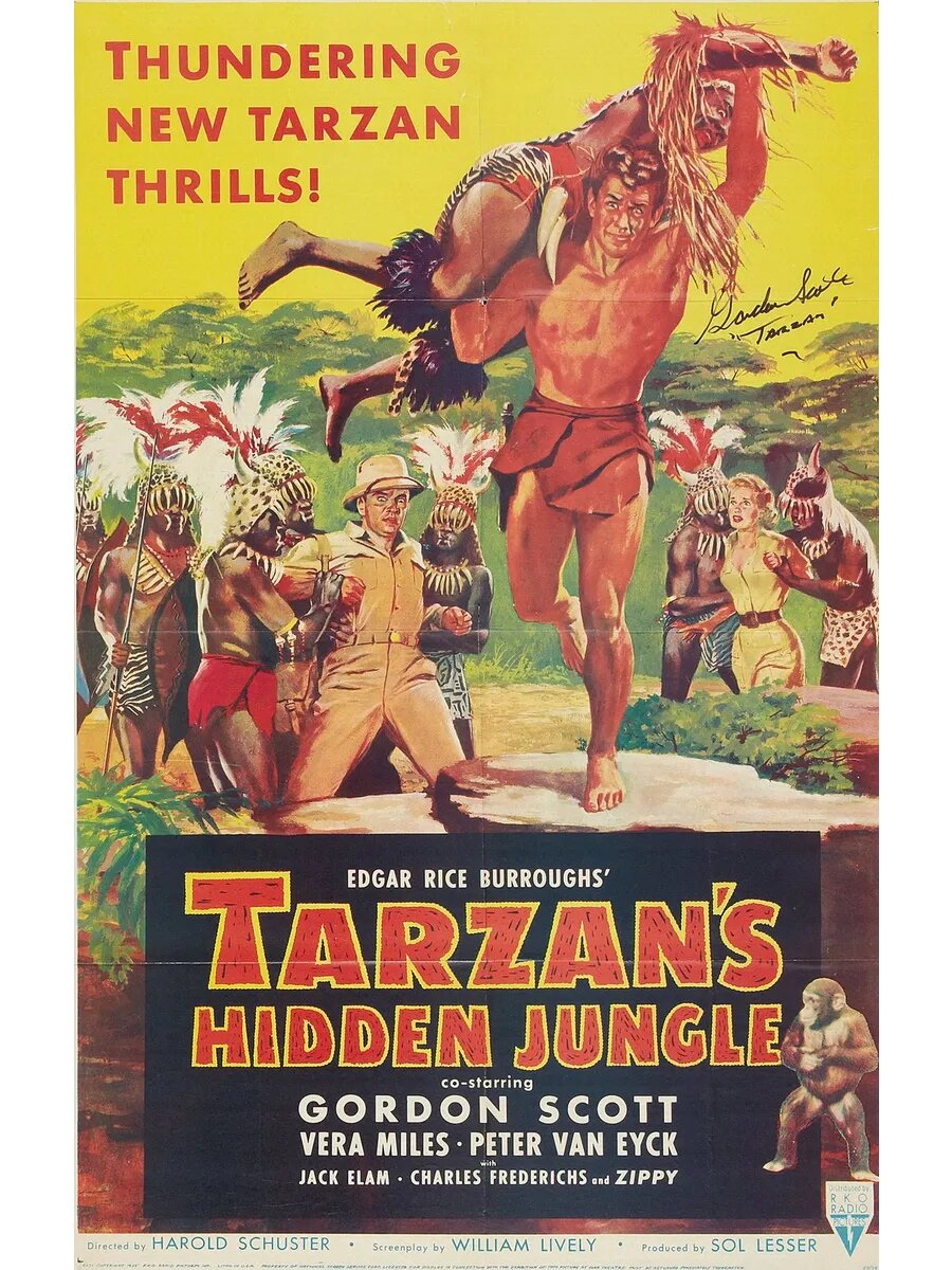 Приключения Тарзана в джунглях (1955) (DVD-R)
