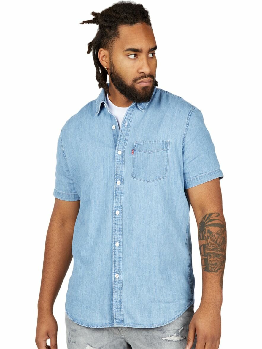 Рубашка Men Short Sleeve Classic 1 Pocket Standard Shirt