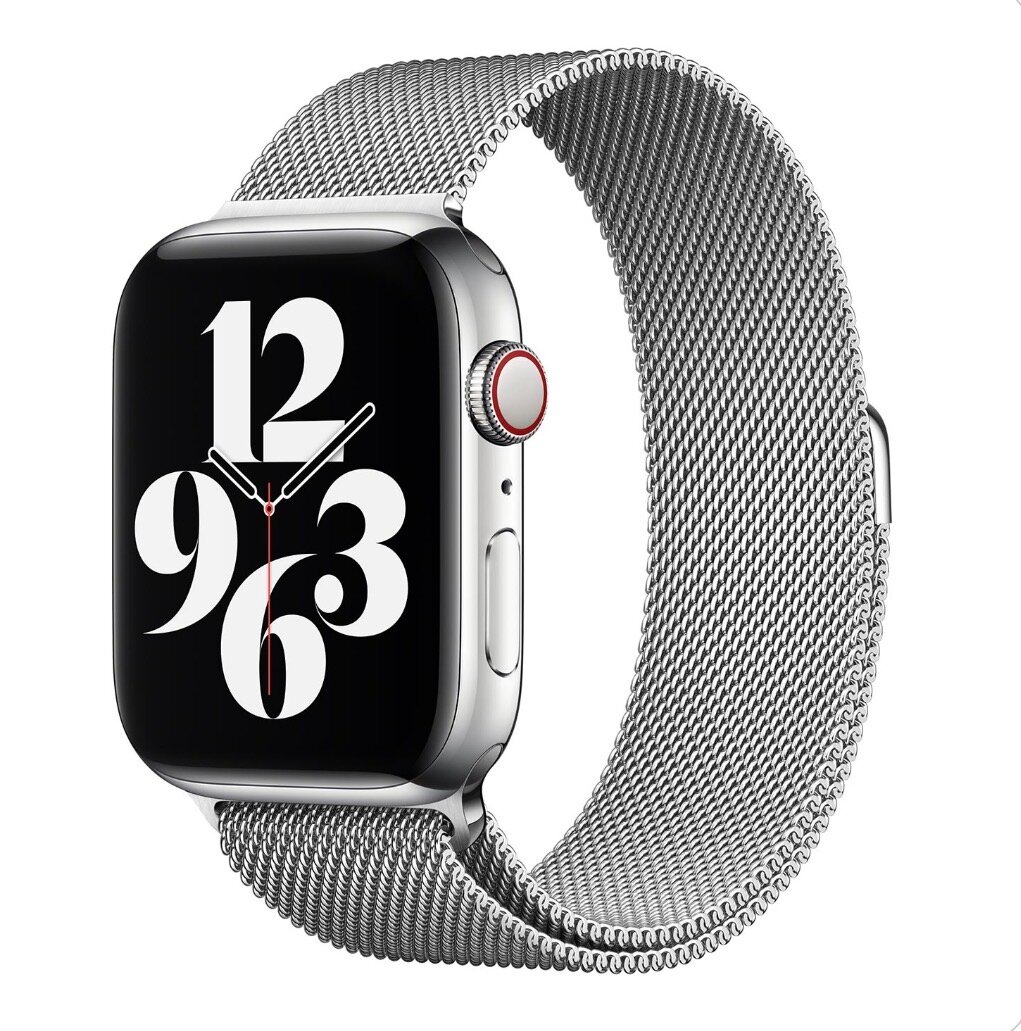 РемешокApple Watch Silver Milanese Loop ML783FE/A для Apple Watch 44/45/46/49mm (Original)