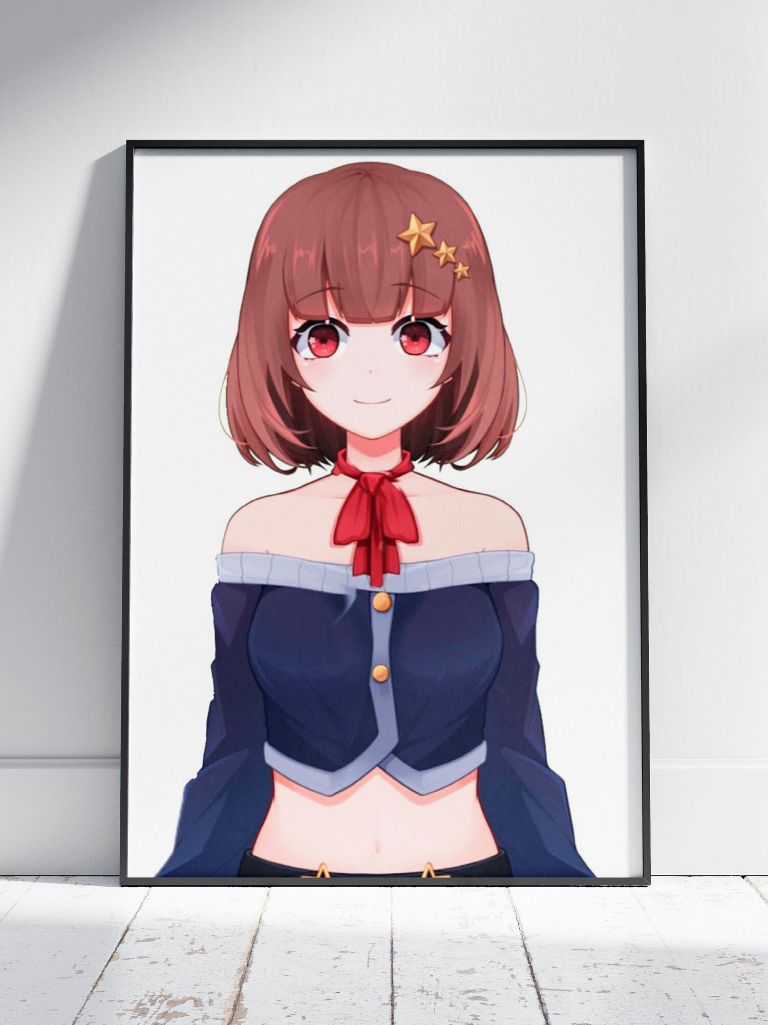 Плакат на стену для интерьера Виртуальные Ютуберы (СтарВТубер - StarVTuber) - Постер по медиа и интернет звезде формата A4 (21x30 см)