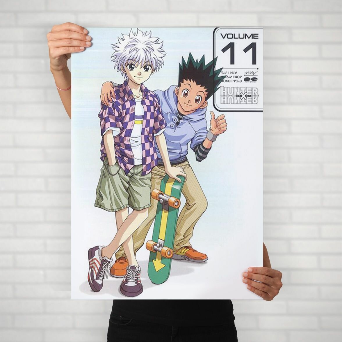 Плакат на стену для интерьера Hunter x Hunter (Гон и Киллуа 4) - Постер по аниме формата A1 (60х84 см)