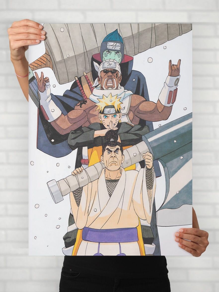 Плакат на стену для интерьера Наруто Ураганные Хроники (Naruto 70) - Постер по аниме и японской анимации формата A2 (42x61 см)