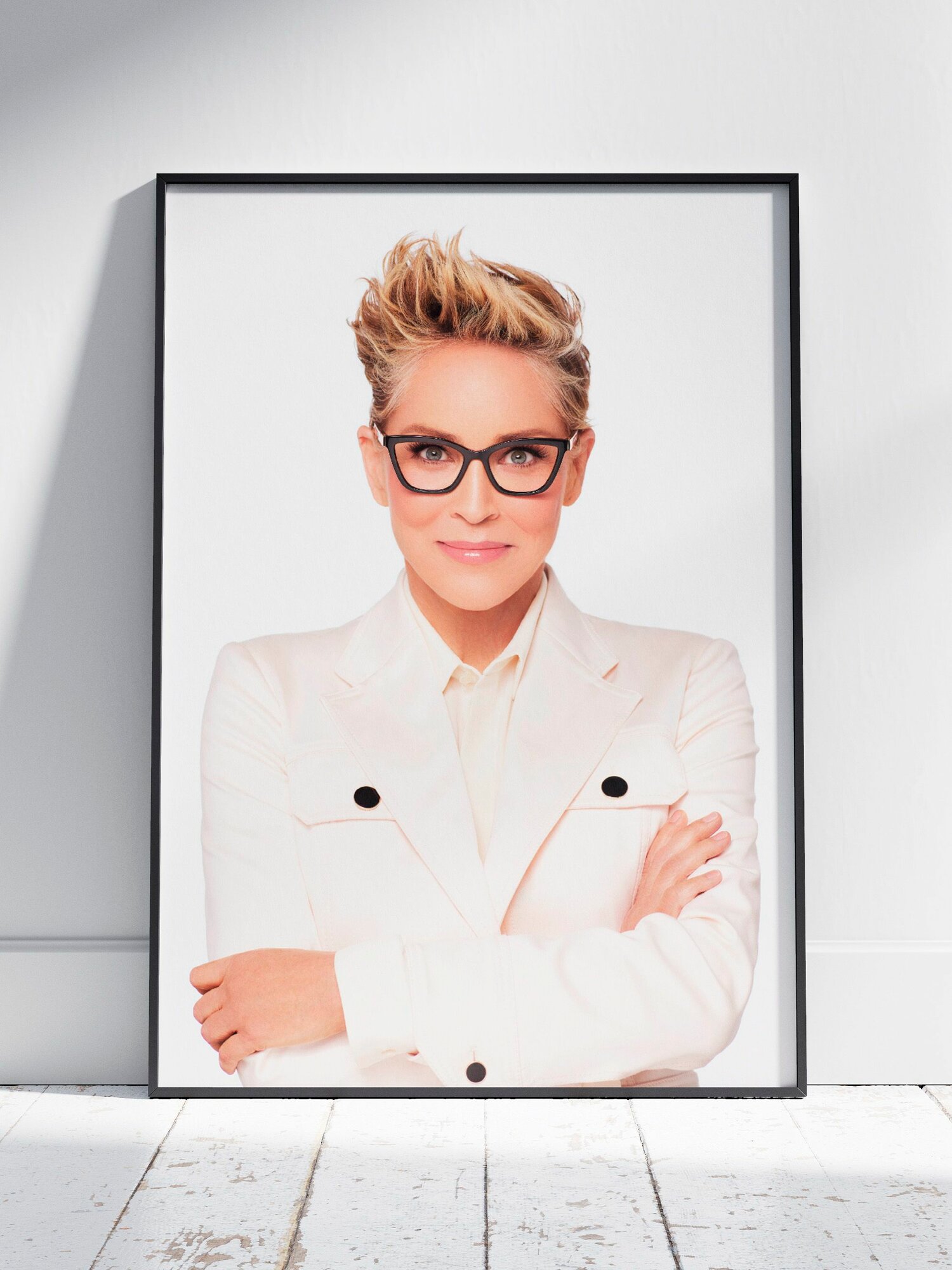 Плакат на стену для интерьера Шэрон Стоун (Sharon Stone 8) - Постер по актеру фильма, кино, сериала формата A4 (21x30 см)
