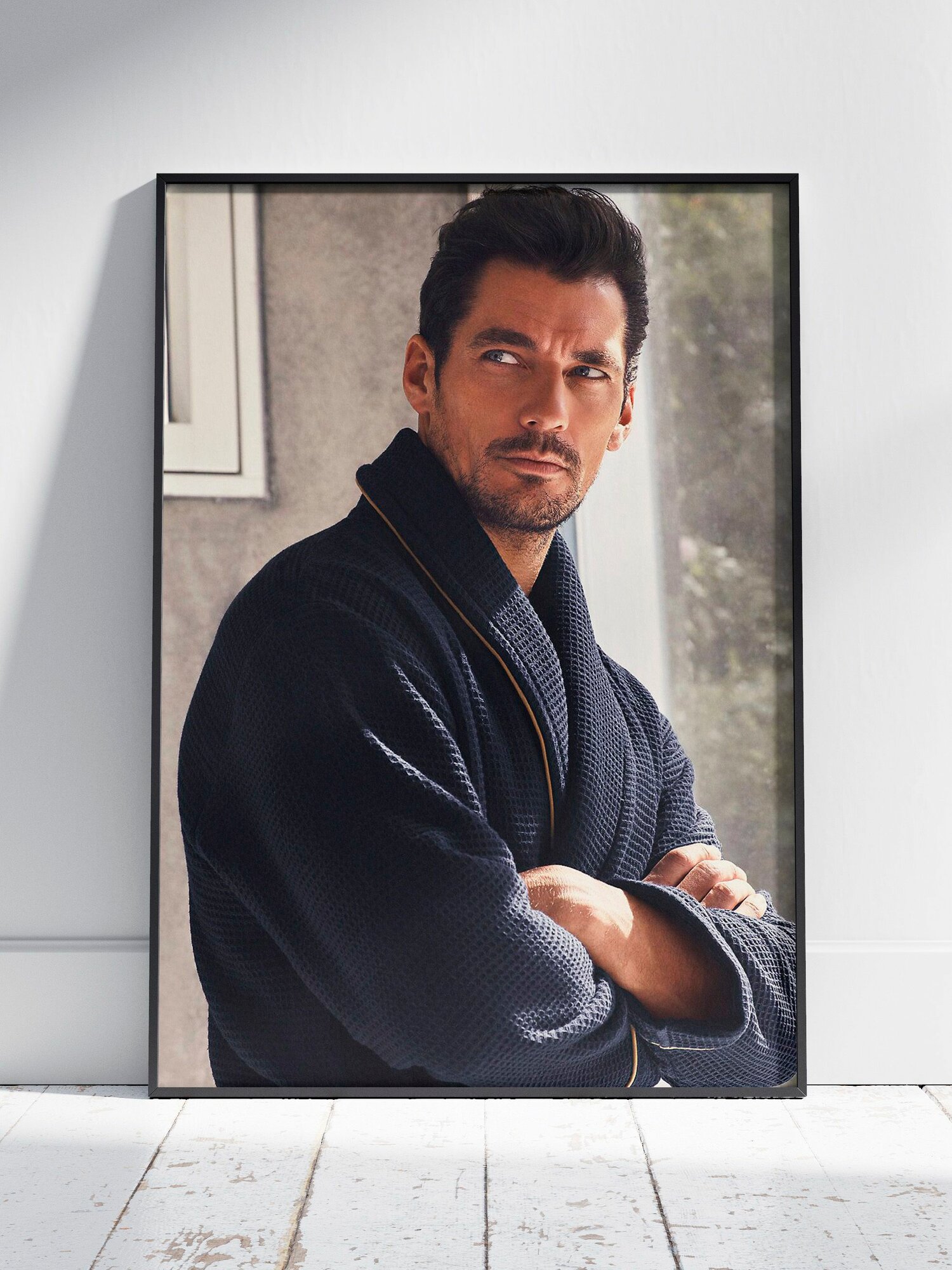 Плакат на стену для интерьера Дэвид Ганди (David Gandy 18) - Постер по модели и эстетике формата A4 (21x30 см)